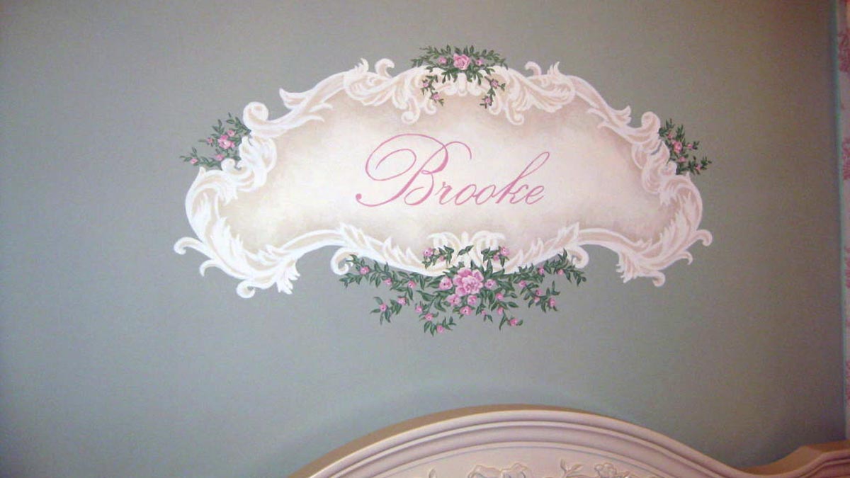 Painted Names in Kid's Bedrooms - Personalized Decorative Painting